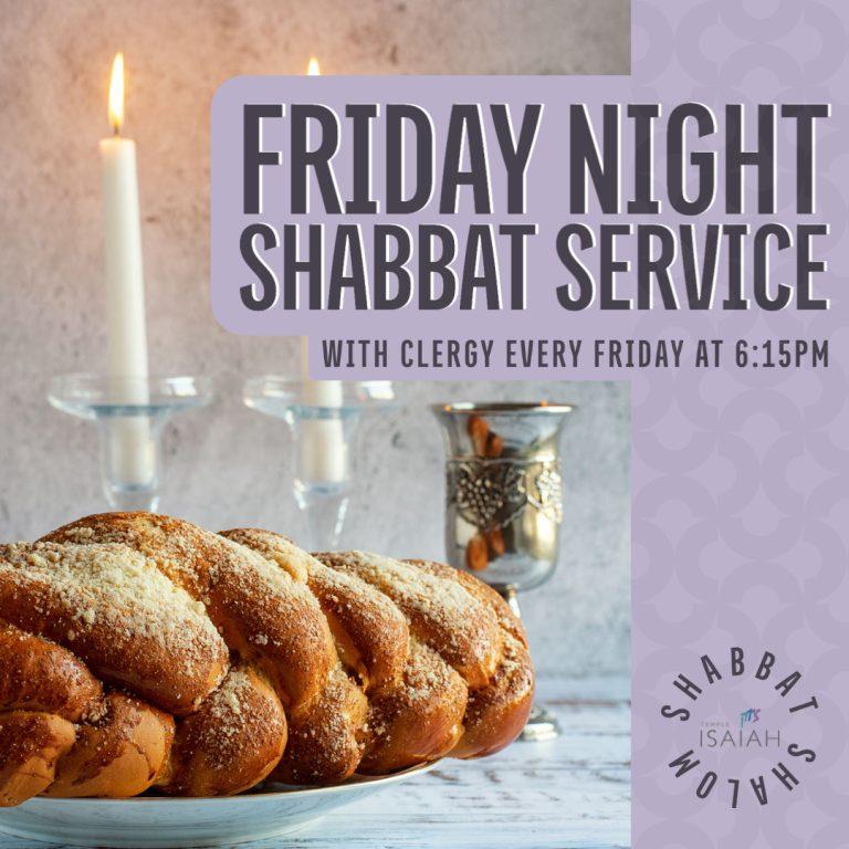 Shabbat Services - Temple Isaiah
